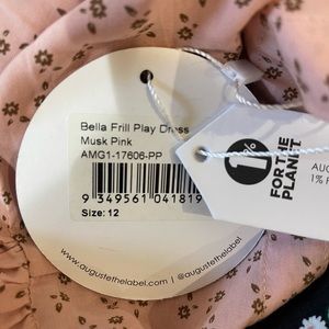 Auguste The Label | Dresses | Hp Auguste Pink Bella Frill Dress | Poshmark